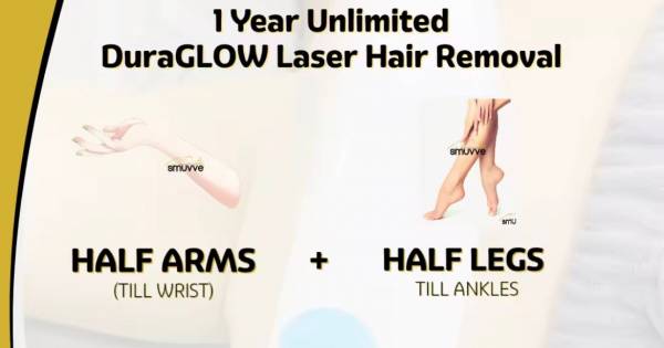 Half Arm (Till Wrist) + Half Legs (Till ankle) 1 Year DuraGLOW Laser ...